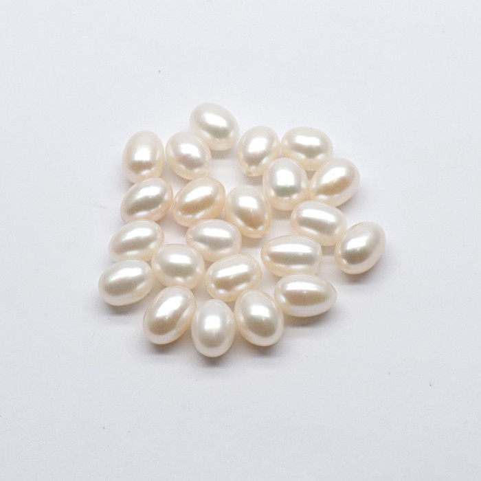 Jual Mutiara Air Tawar Asli Size 8 - 9 mm Oval / Mutiara Putih Asli 8x9 ...