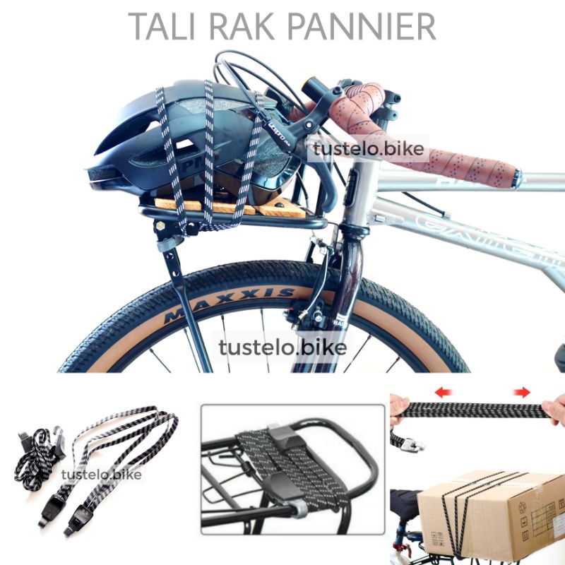 Jual Tali Rak Pannier Keranjang Sepeda Touring Commuter Jok Motor ...
