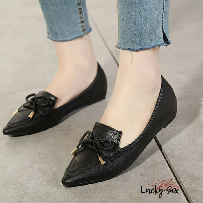 Jual SEPATU FLAT DATAR FLATSHOES SEPATU TEPLEK NT01 | Shopee Indonesia