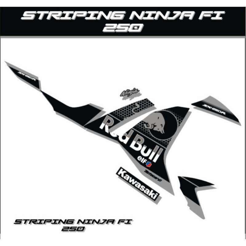 Jual STRIPING VARIASI KAWASAKI NINJA 250 FI LIS STICKER DECAL VARIASI ...