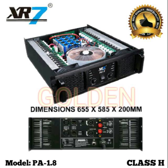 Jual Power XR7 PA 1.8 Amplifier Class H Original Product | Shopee Indonesia