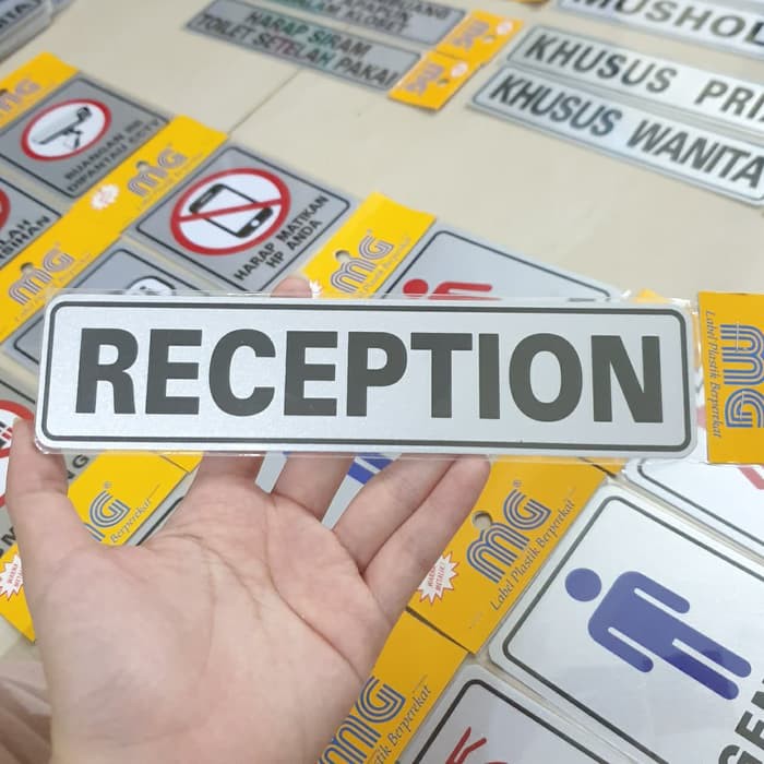 Jual Stiker sticker Tempel Tulisan Reception Resepsi | Shopee Indonesia