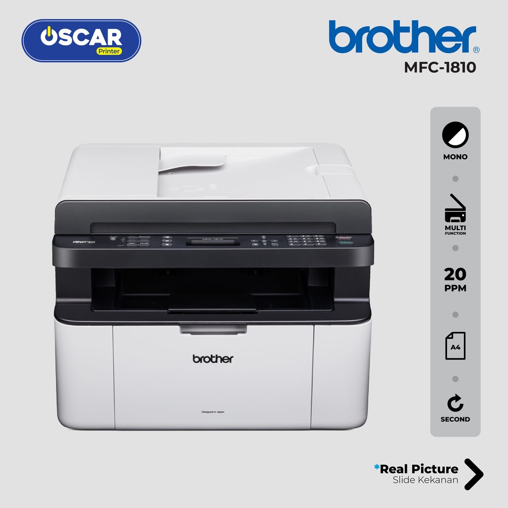 Jual Printer Brother MFC-1810 Mono | Print Scan Copy Fax | Shopee Indonesia