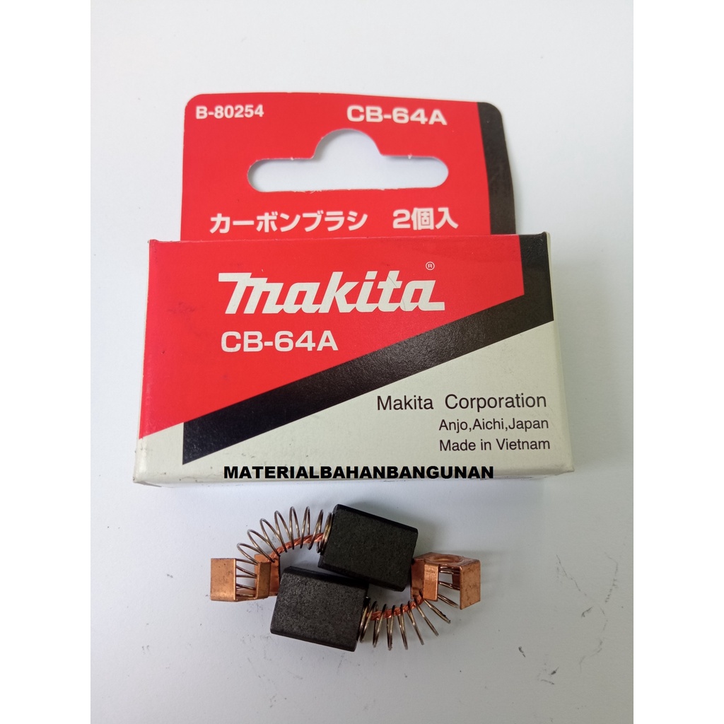 Jual ORIGINAL Sepul CB 64 A Makita Bostel Arang Kul Mesin Maktec CB-64A ORIGINAL Carbon Brush CB ...
