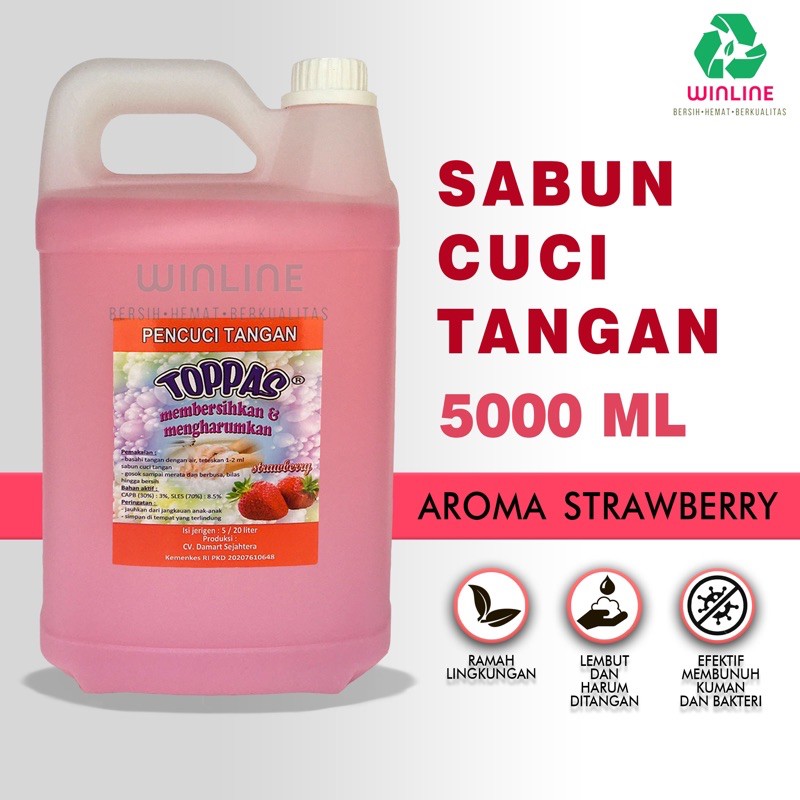 Jual Sabun cuci tangan handsoap toppas 5 liter | Shopee Indonesia
