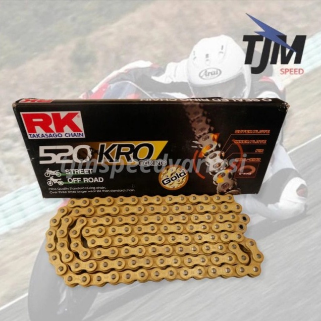 Jual rantai Rk Takasago gold 520-120 o-ring r25 mt25 ninja 250 zx25rr ...