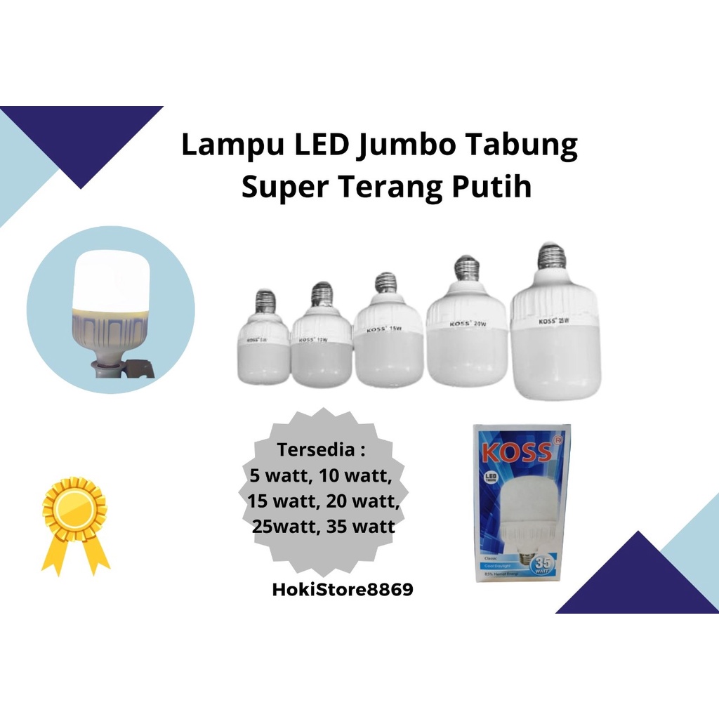 Jual Lampu LED Jumbo Tabung 20 Watt Kapsul Super Terang Putih | Shopee Indonesia