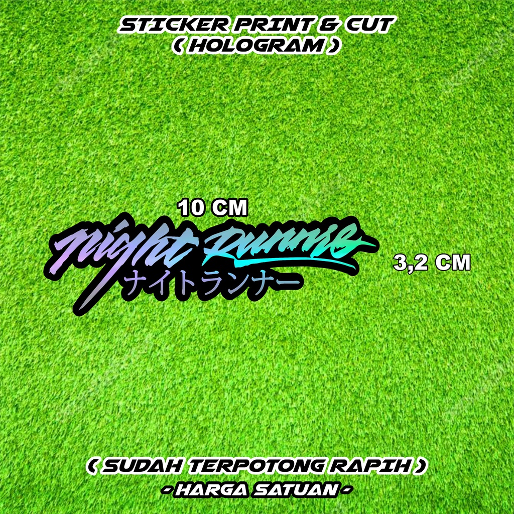 Jual Sticker Racing Hologram Print & Cut Sticker Motor ( SATUAN ...