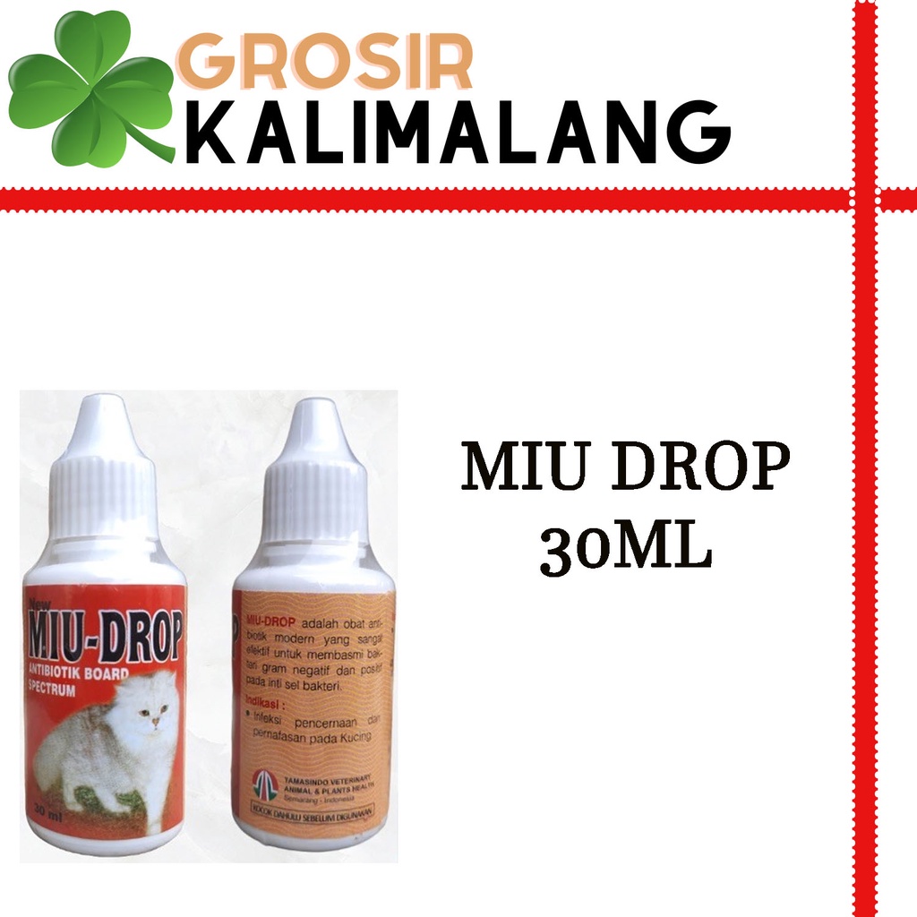 Jual Antibiotik kucing Miu drop 30ml | Shopee Indonesia
