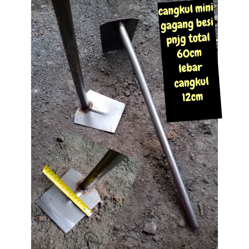 Jual cangkul pacul mini gagang besi / pacul tanah murah / cangkul lebar ...