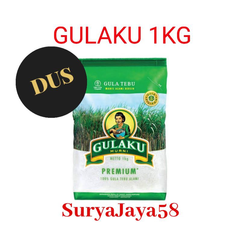 Jual Gula Pasir Kemasan 1kg Gulaku Premium - 1Dus isi 24Pcs ...