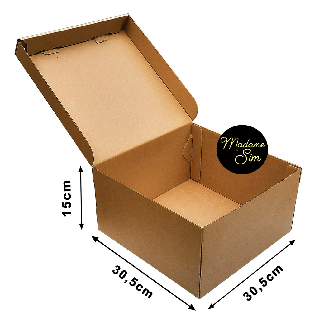 Jual KOTAK KUE - CAKE BOX 30x30x15 (ISI 10 PCS) | Shopee Indonesia