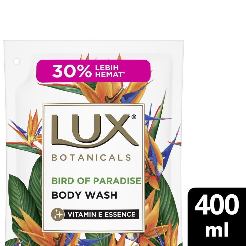 Jual Lux Botanicals Body Wash Bird of Paradise Vitamin E Essence 400ml | Shopee Indonesia
