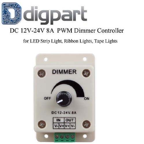 Jual Dimmer Lampu Led Strip DC Motor Kipas 12V - 24V 8A Peredup ...