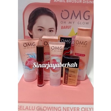 Jual OMG oh my glam glowing peach paket 5in 1/omg paket lengkap ...
