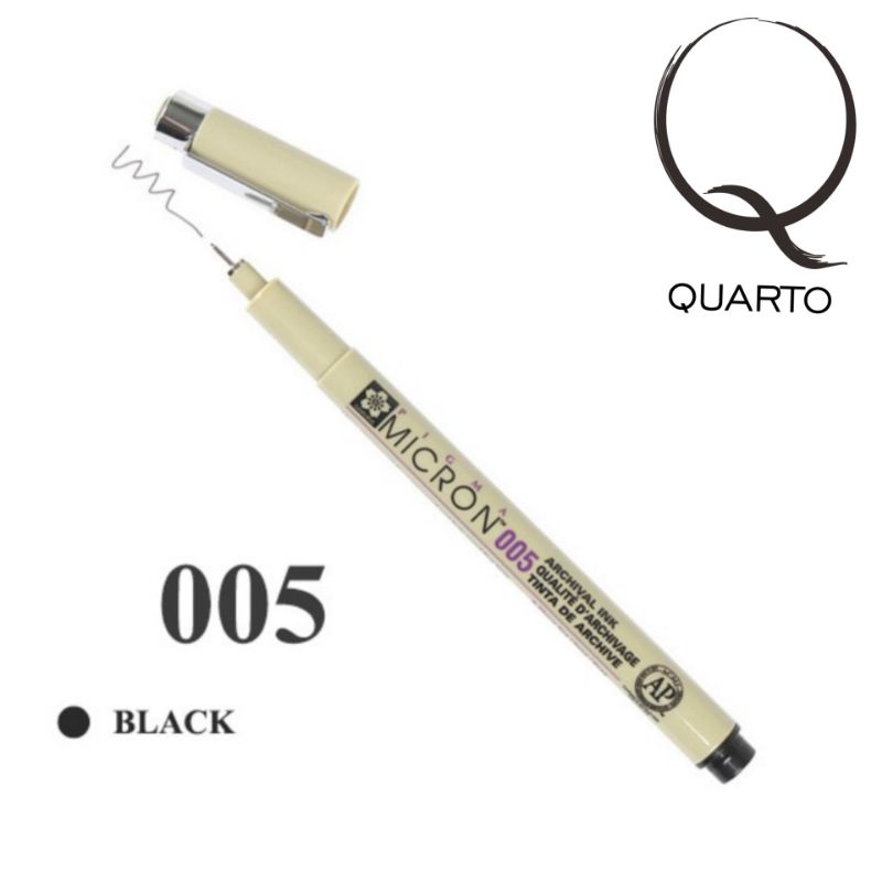 Jual Sakura Pigma Micron Drawing Pen Hitam Original | 005 | 03 | 05 ...