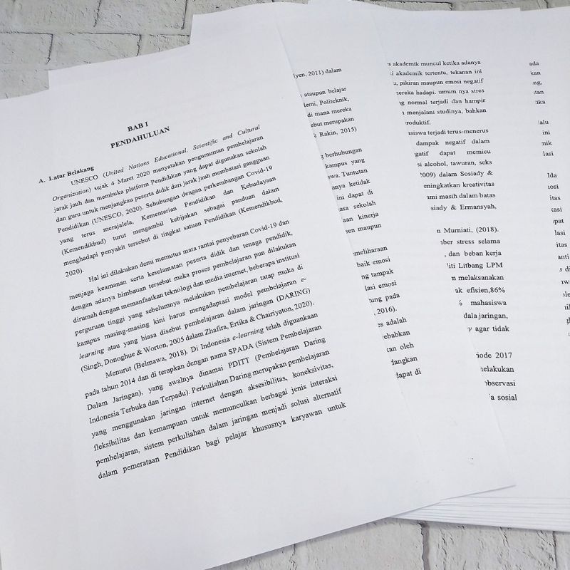 Jual Jasa Cetak Print Dokumen Skripsi Makalah Proposal Dll | Shopee ...