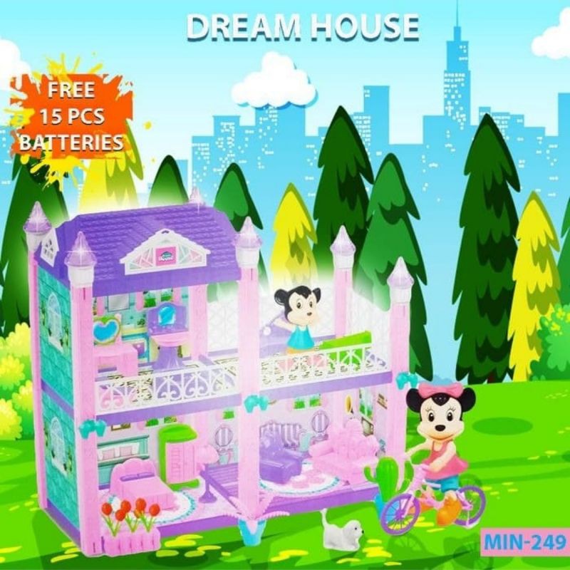 Jual Mainan Rumah-Rumahan Villa Mickey Mouse 2 Tingkat | Shopee Indonesia
