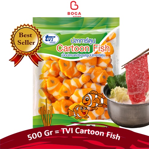 Jual TVI Cartoon Fish | Bakso Ikan Gambar Nemo | Fish Ball | Steamboat ...