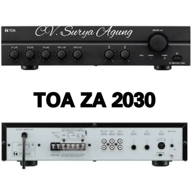 Jual ZA 2030 Amplifier TOA/ AMPLI TOA/POWER TOA/ MIXER AMPLIFIER TOA | Shopee Indonesia