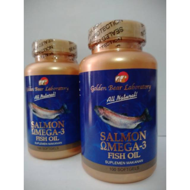 Jual Salmon omega 3 Fish Oil 100 softgels | Shopee Indonesia