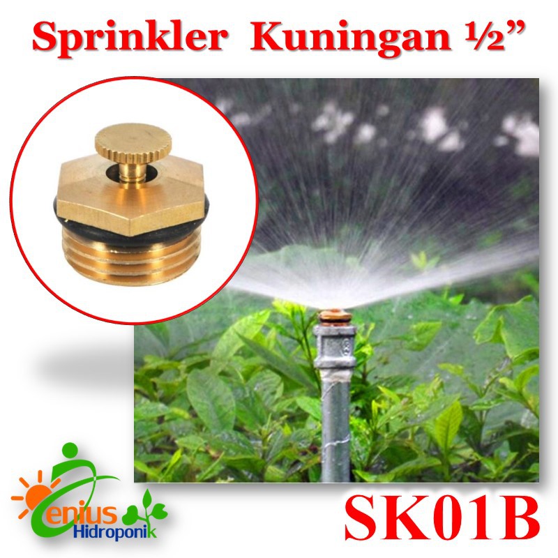 Jual Garden Sprinkler Brass 1/2" / Sprinkler Kuningan / Penyiram Kebun ...