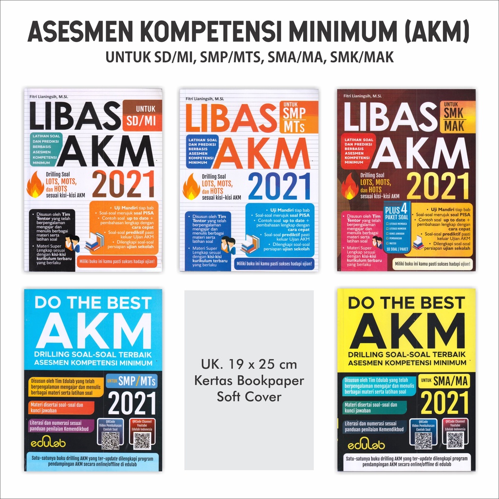 Jual Buku AKM : Asesmen Kompetensi Minimum AKM SD MI SMP MTs SMK MA ...