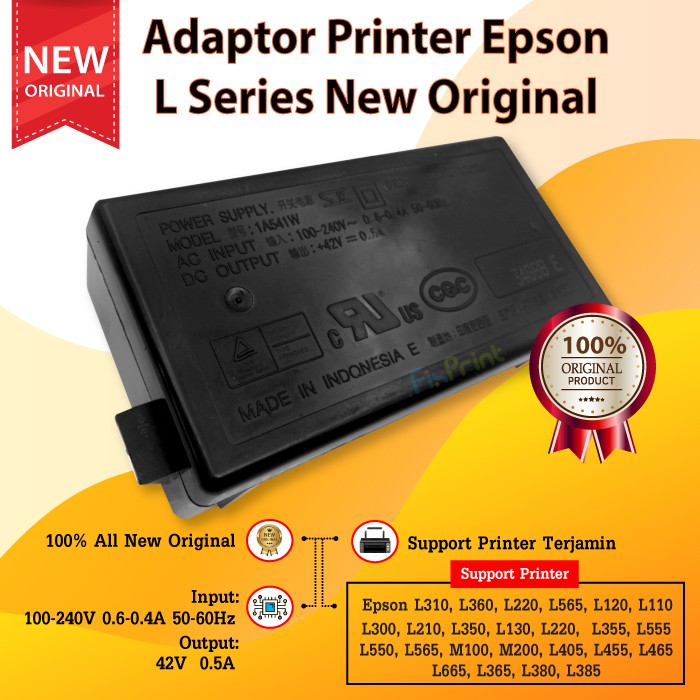 Jual Power Supply Adaptor Printer Epson L110 L120 L130 L210 L220 L300 ...