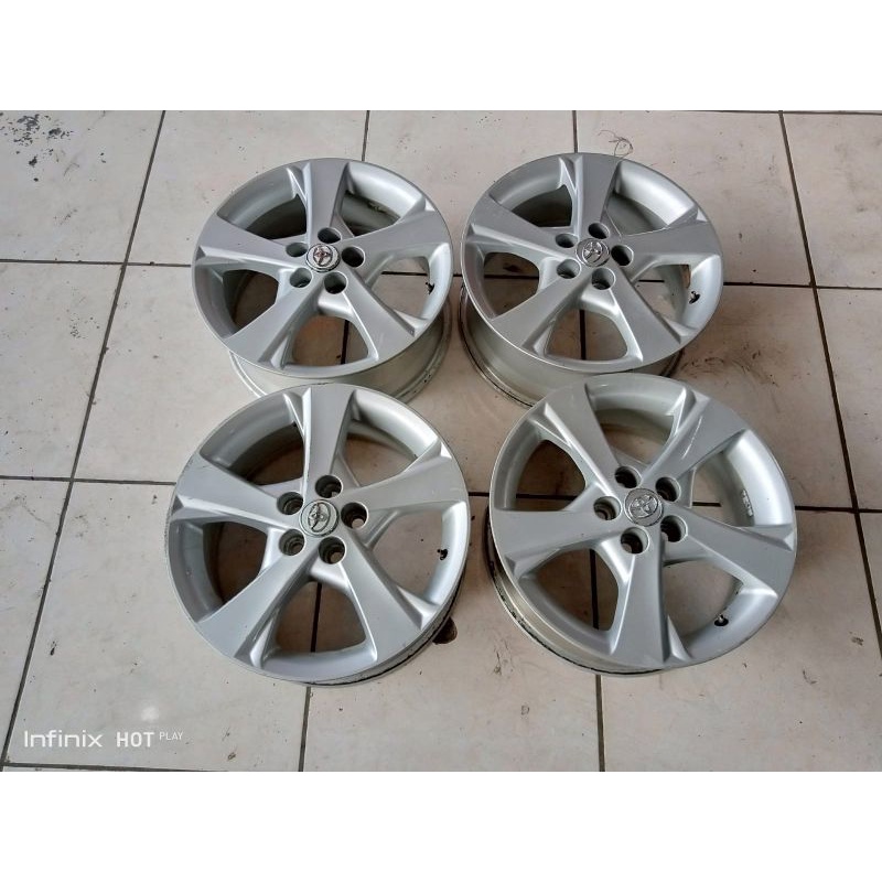 Jual velg mobil second original OEM Toyota Altis ring 16 pcd 5x100 untuk wish Corona new Avanza ...