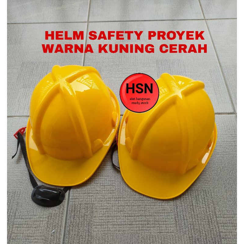 Jual HELM PROYEK SAFETY KUNING - TOPI PROYEK HELMED HELM PENGAMAN ...