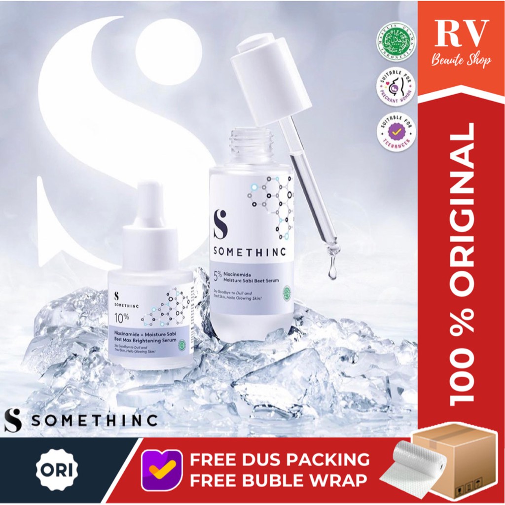 Jual SOMETHINC 5% & 10% Niacinamide + Moisture Sabi Beet Brightening ...