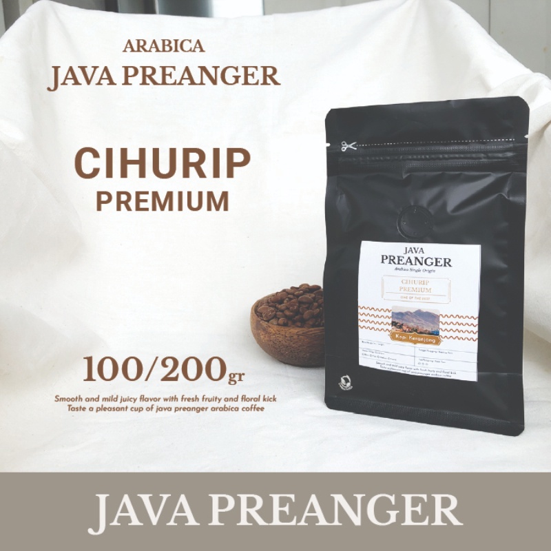 Jual Arabica Java Preanger Cihurip Premium Kopi Bean, Bubuk 100-200gr ...