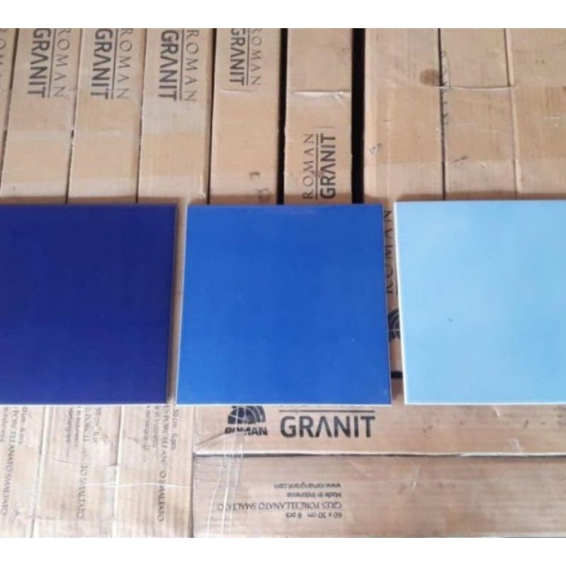 Jual Keramik Kolam Renang Biru Polos 20x20/Keramik Dinding Kolam Biru ...