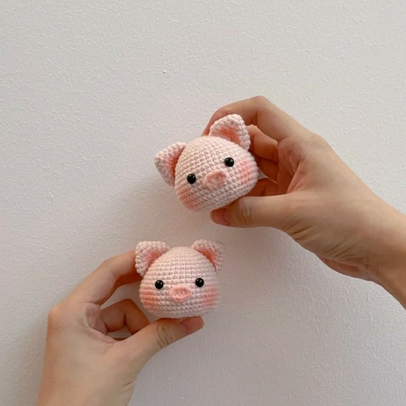 Jual Boneka Rajut Amigurumi Babi Pig Lucu | Shopee Indonesia