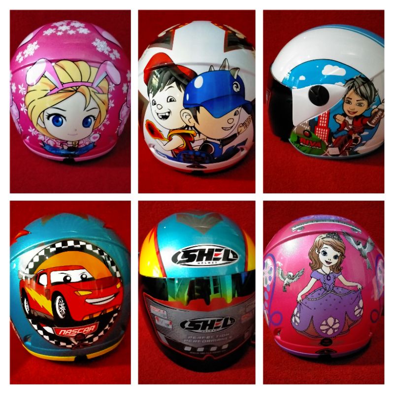 Jual Helm Anak Sni /Helm Anak Shel Kter Cewek/Cowok | Shopee Indonesia