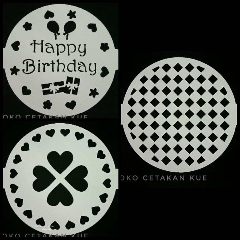 Jual Cake Stencils Bulat 3Pcs | Shopee Indonesia