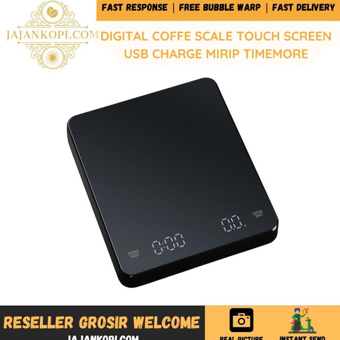 Jual DIGITAL COFFE SCALE TOUCH SCREEN USB CHARGE MIRIP TIMEMORE ...