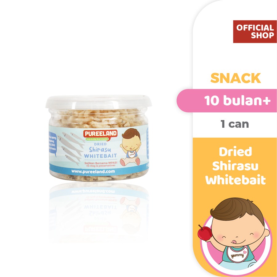 Jual Pureeland Dried Shirasu Whitebait / Ikan Teri Shirasu Jepang ...
