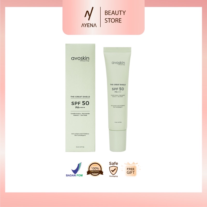 Jual AVOSKIN SUNSCREEN SPF 50 30ML & 5ML | Shopee Indonesia