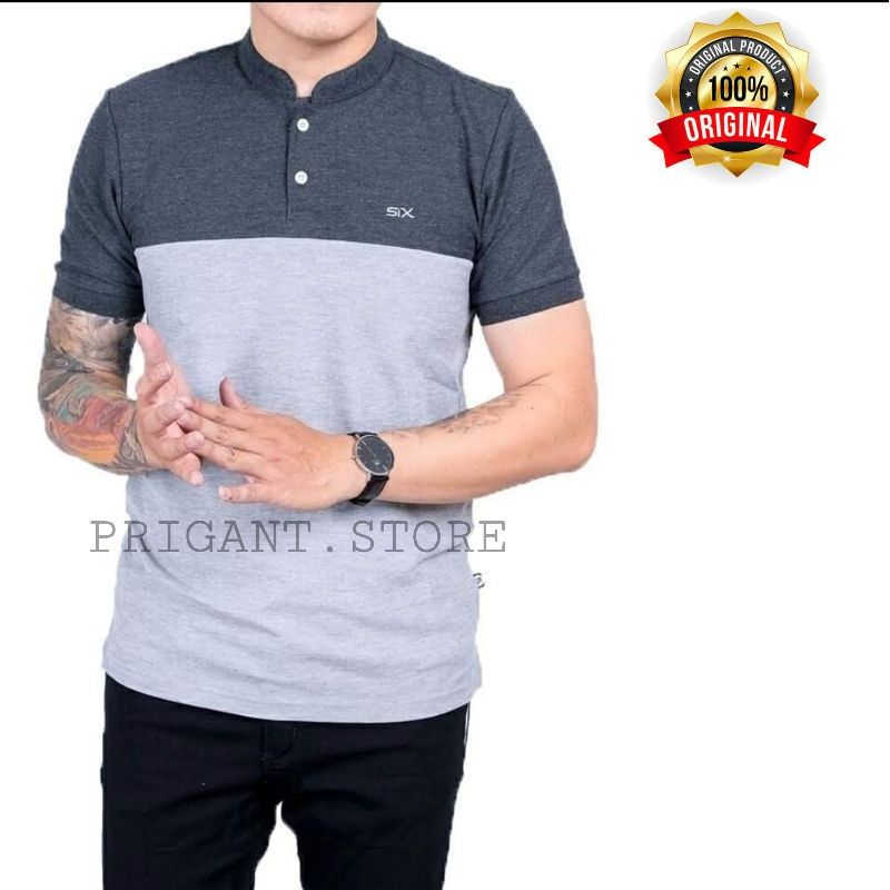 Jual Kaos polo kombinasi | kaos polo changhi | polo six original | kaos polo | Shopee Indonesia