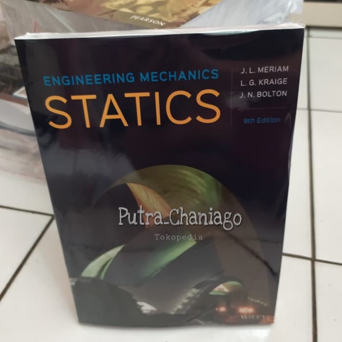 Jual Engineering Mechanics Statics Volume 1 9th Edition by Meriam 9 ...