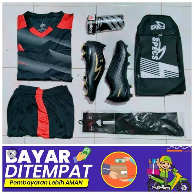 Jual paket komplit sepatu bola specs accelerator swervo invinity simic ...