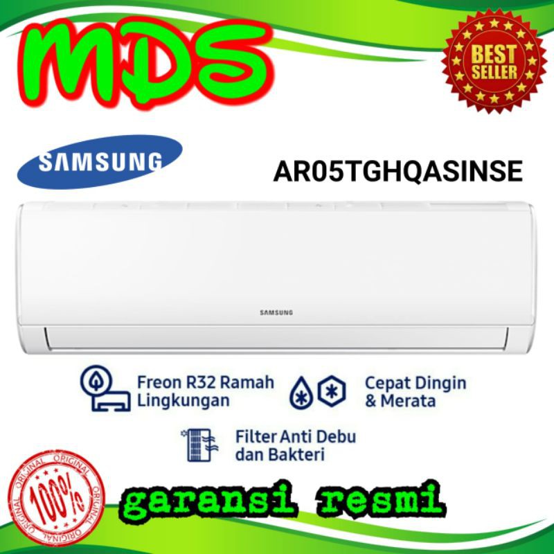 Jual AC Samsung 1/2 pk AR - 05 BGHQ R32 HARGA UNIT ONLY | Shopee Indonesia