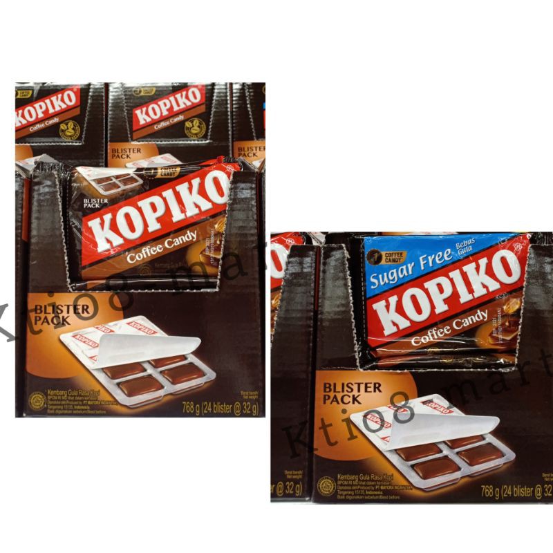 Jual Kopiko Blister/Sugar Free Isi 8 Butir/coffee candy/blister pack ...