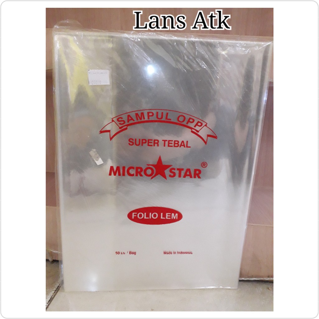 Jual Sampul Plastik Opp Lem Micro Star Folio Dan Boxy Shopee Indonesia