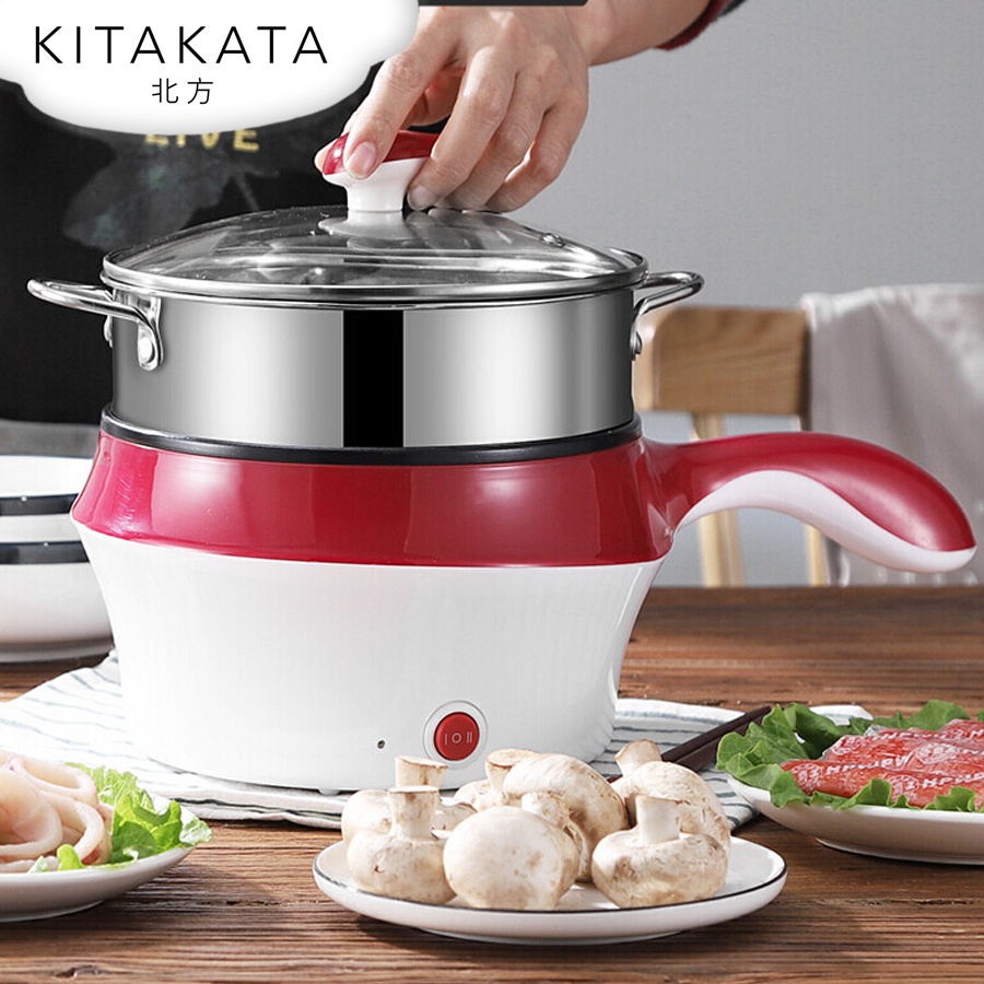 Jual KITAKATA PEMU Panci Elektrik Murah Kukus Plus Goreng Teflon ...
