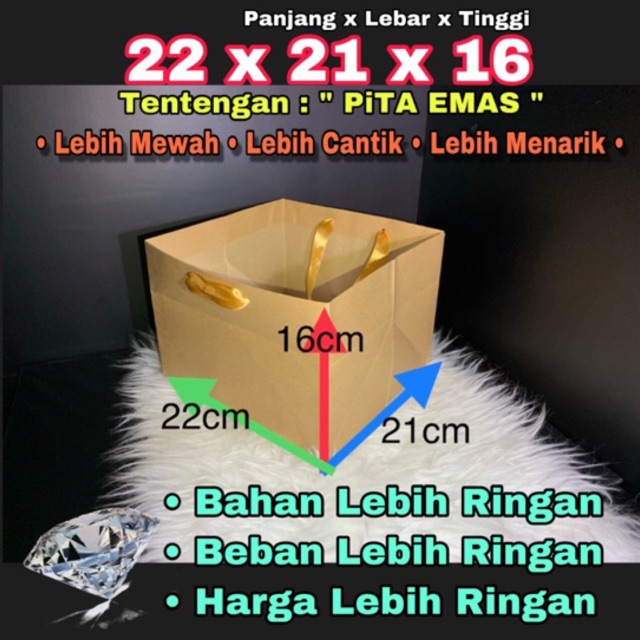 Jual paper bag kotak nasi box bento / tas kertas kue / paperbag tumpeng ...