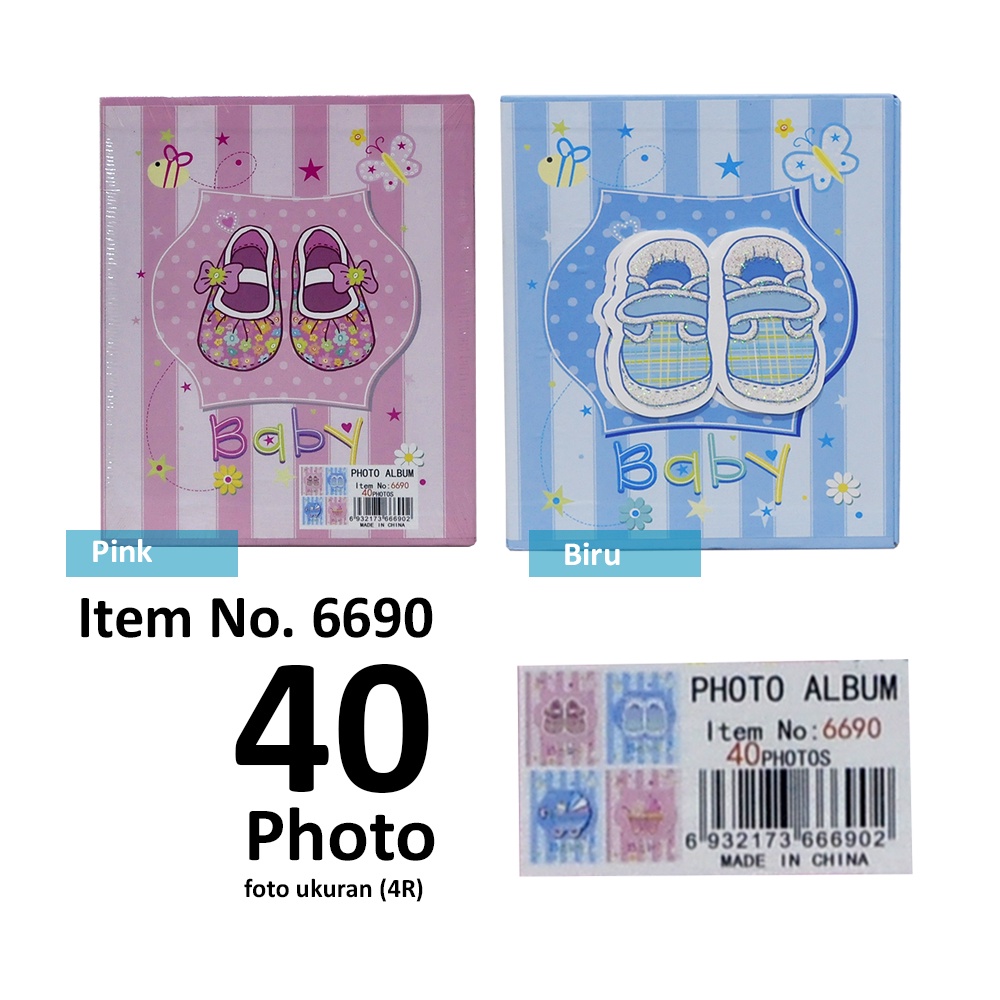 Jual Album Photo isi 40 photo ukuran 4x6 4R Pigura Frame Bingkai Foto ...