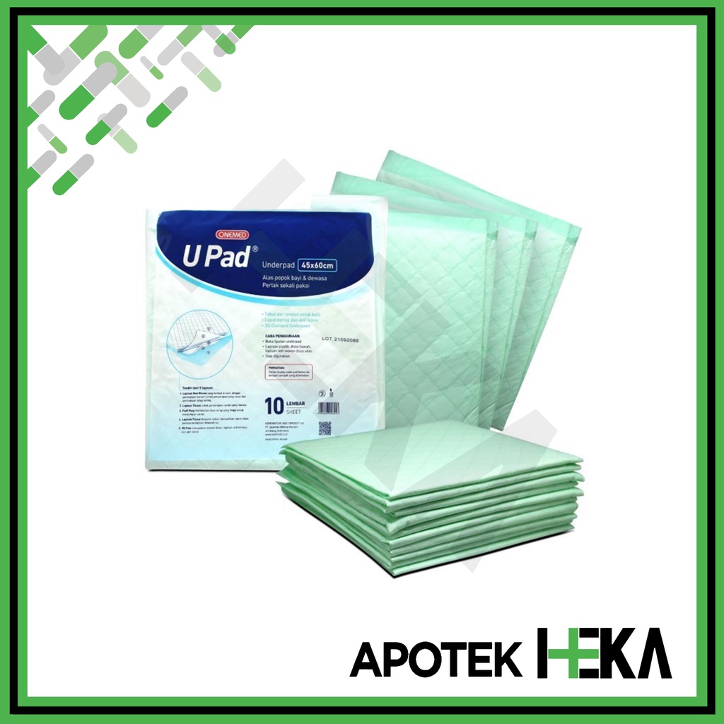 Jual U Pad Underpad 45x60cm Isi 10 Perlak Bayi & Dewasa Sekali Pakai ...