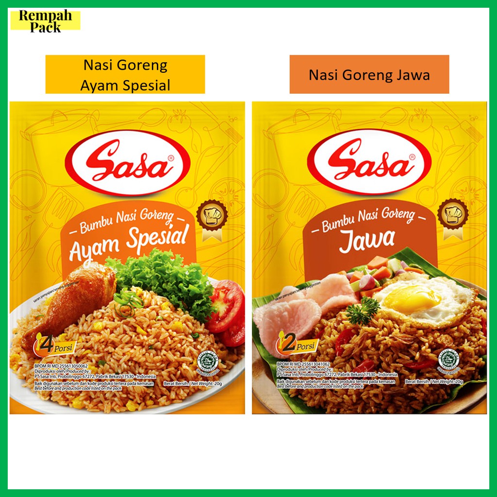 Jual Sasa Bumbu Nasi Goreng ( Ayam Spesial / JAWA ) | Shopee Indonesia